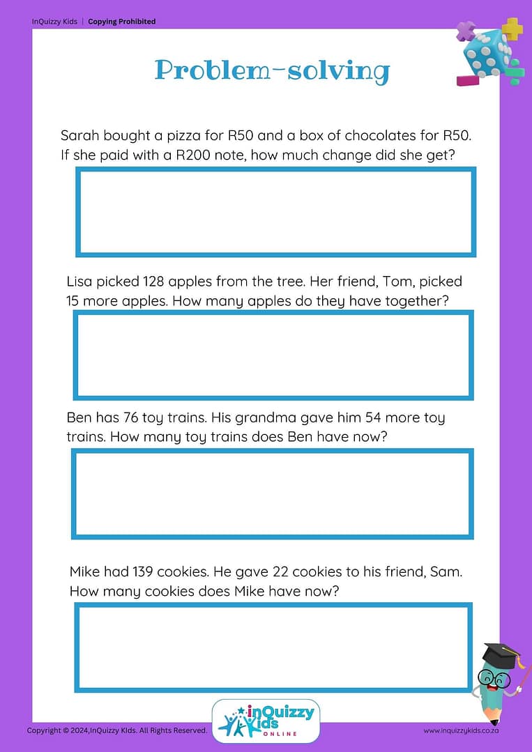 Mathematics Activity Book – Grade 3 – inQuizzy Kids