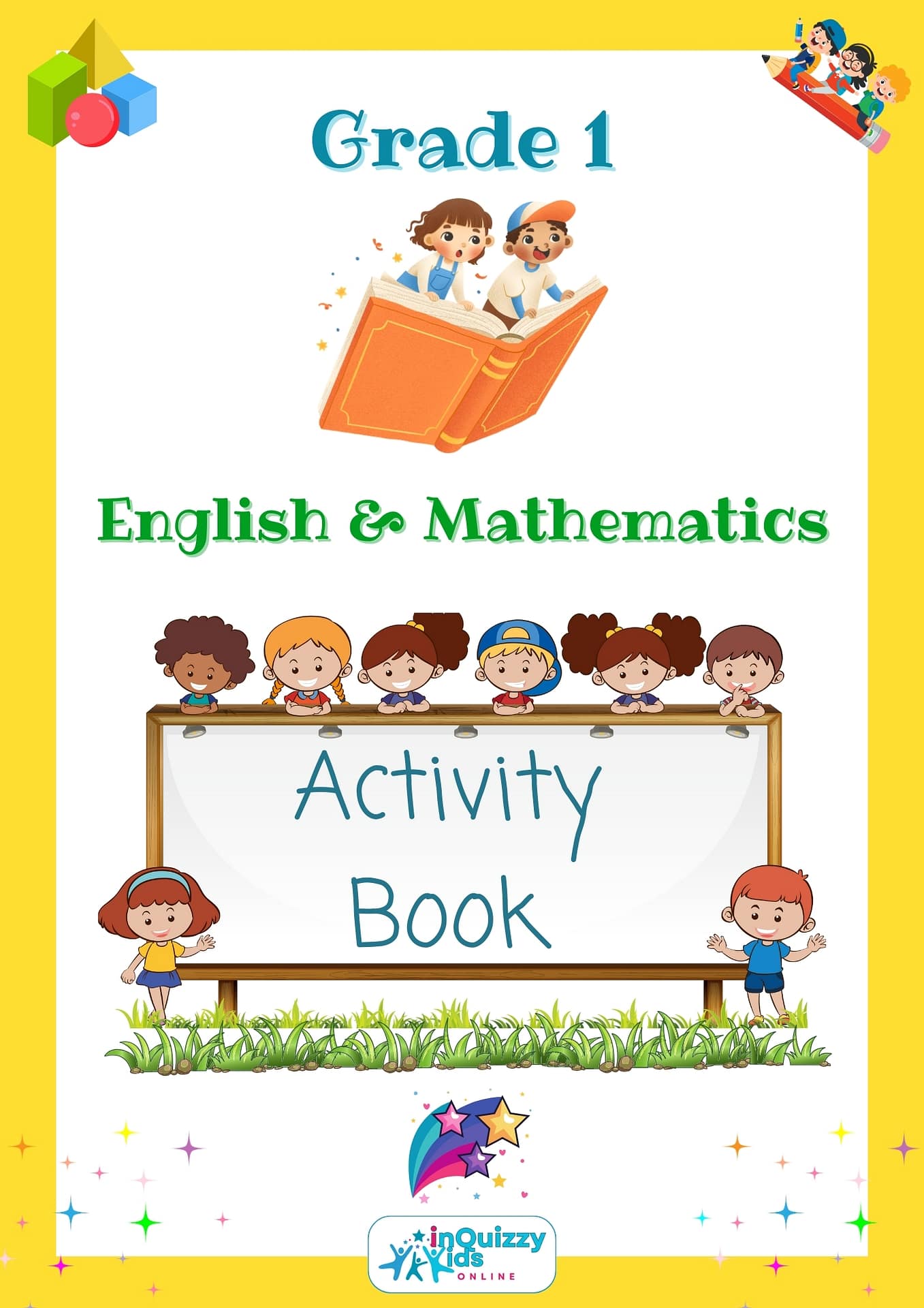 Grade 1 English and Mathematics Activity – inQuizzy Kids