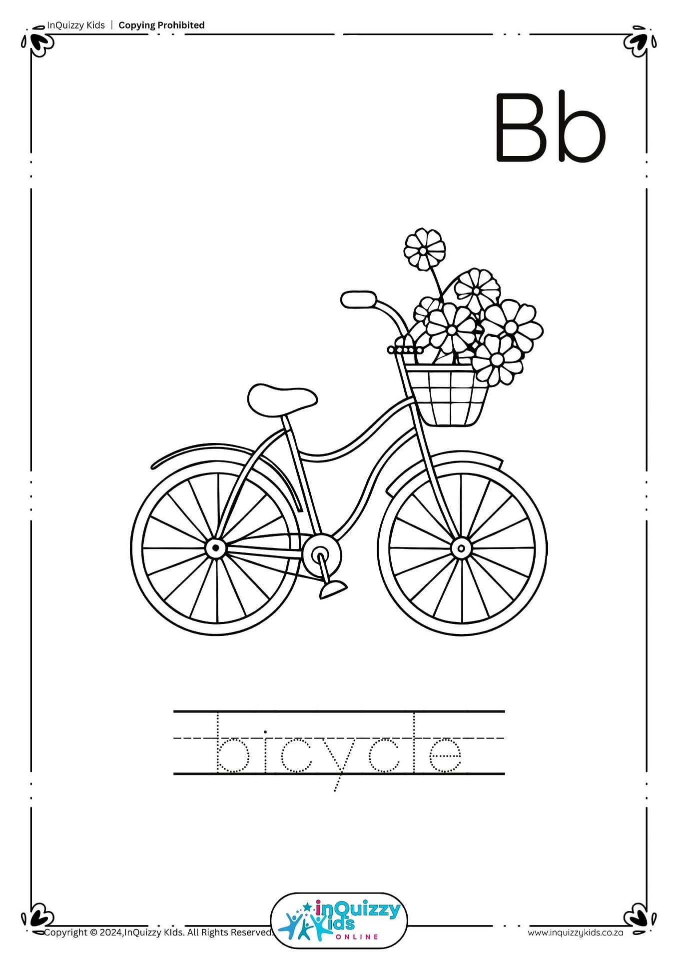 Alphabet Colouring Book – 25 pages: FREE DOWNLOAD – inQuizzy Kids