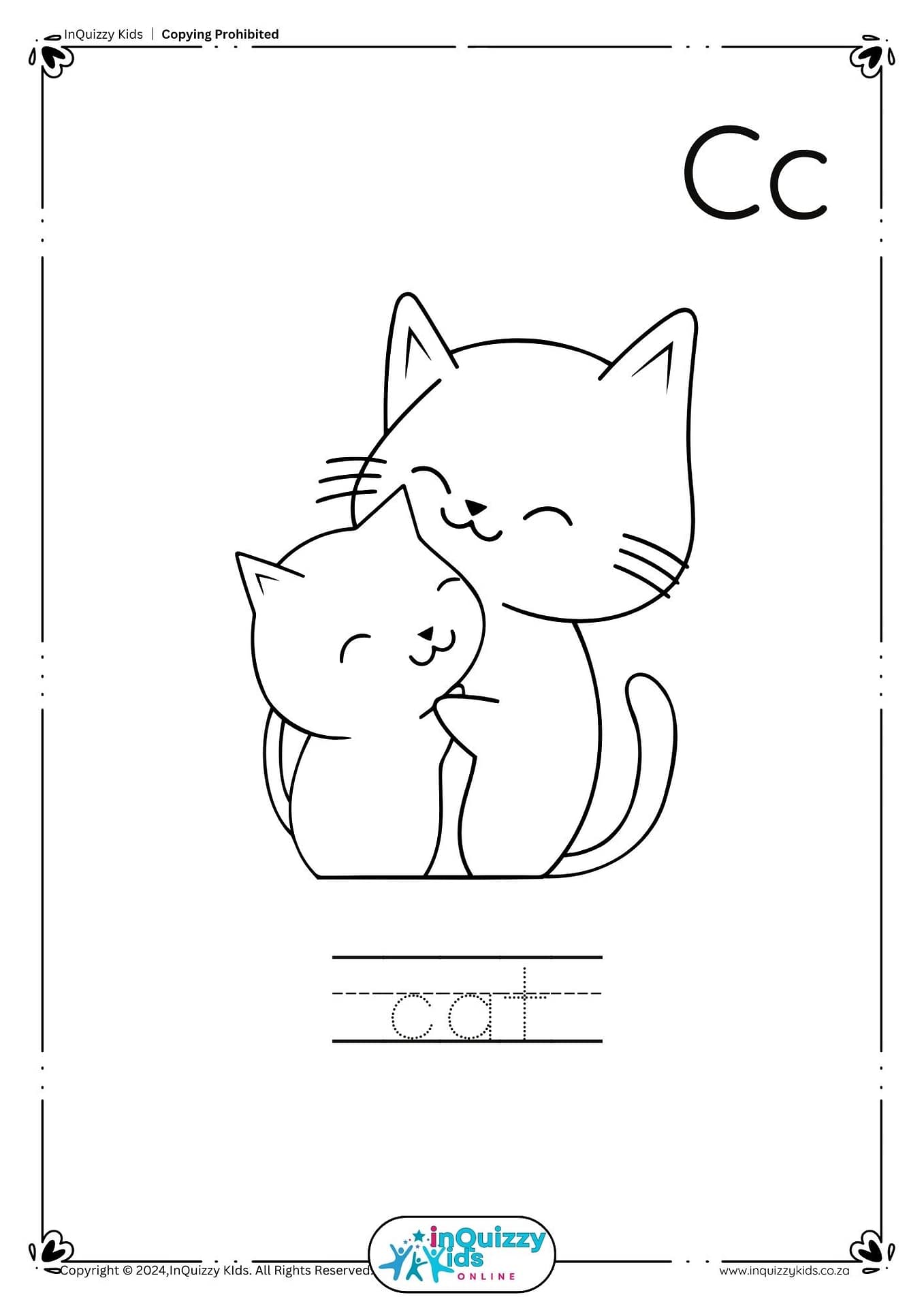 Alphabet Colouring Book – 25 pages: FREE DOWNLOAD – inQuizzy Kids