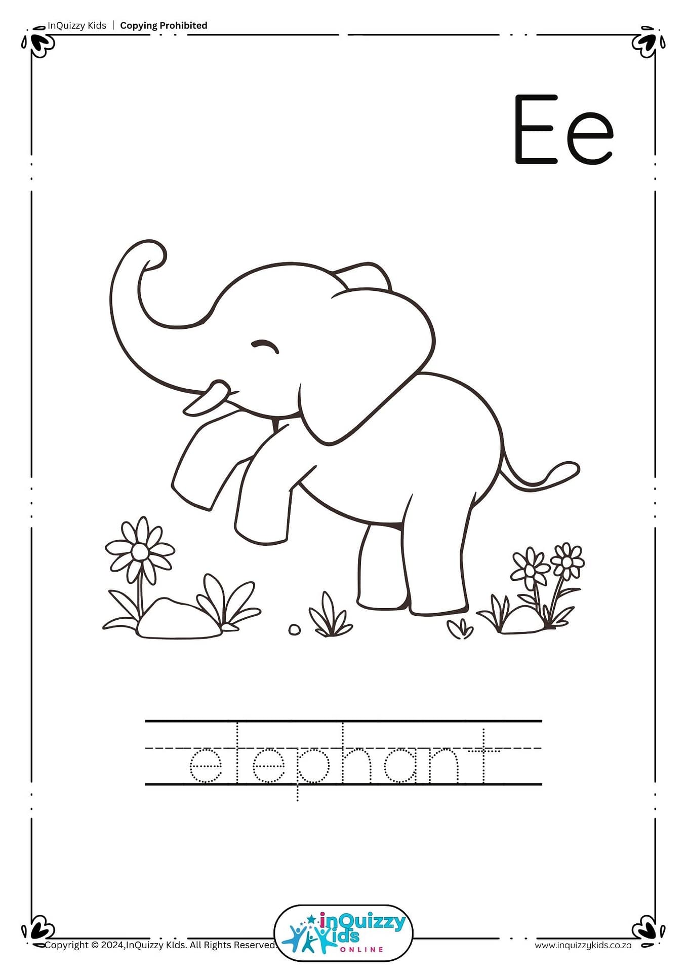 Alphabet Colouring Book – 25 pages: FREE DOWNLOAD – inQuizzy Kids