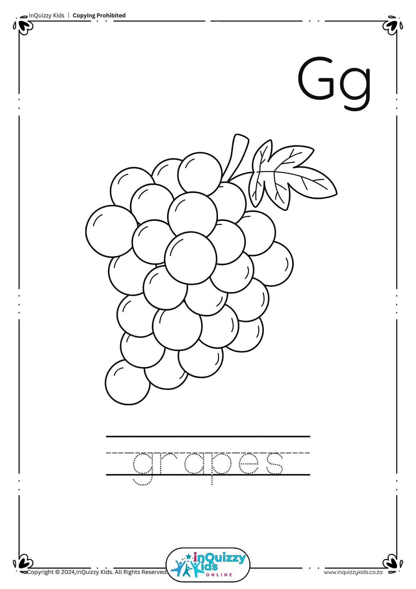 Alphabet Colouring Book – 25 pages: FREE DOWNLOAD – inQuizzy Kids