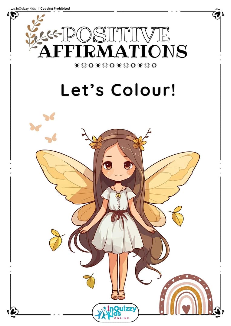 Positive Affirmations Colouring Booklet – inQuizzy Kids