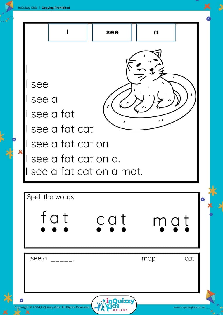 Grade 1 Reading Fluency – English Booklet – inQuizzy Kids